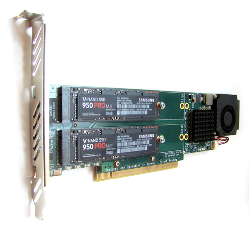 Configure PC w/ SQUID PCIe 3.0 x16 Carrier Board for 4x M.2 SSDs