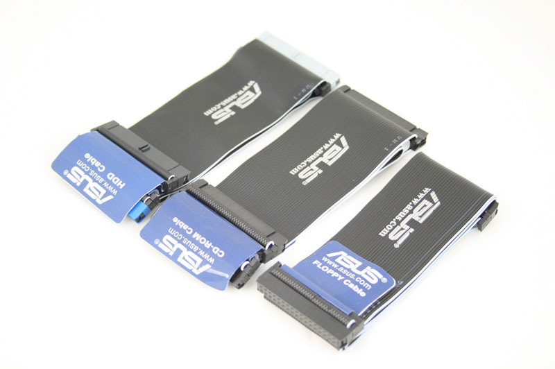 Configure PC w/ Asus IDE and Floppy Ribbon Cables Cables and Adapters