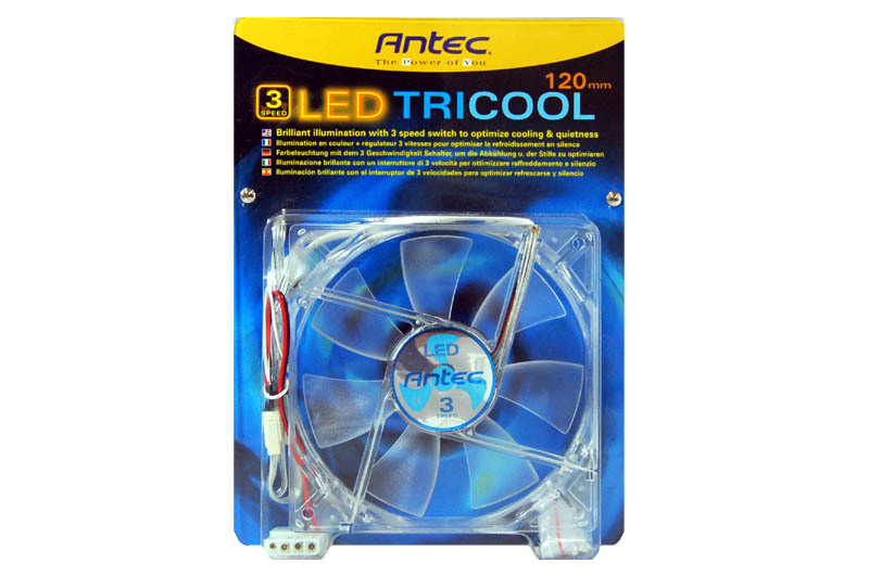 Configure PC w/ Antec TriCool 120mm Blue LED Additional Cooling