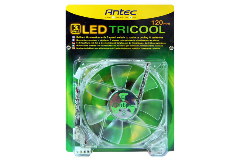 Configure PC w/ Antec TriCool 120mm Green LED Additional Cooling