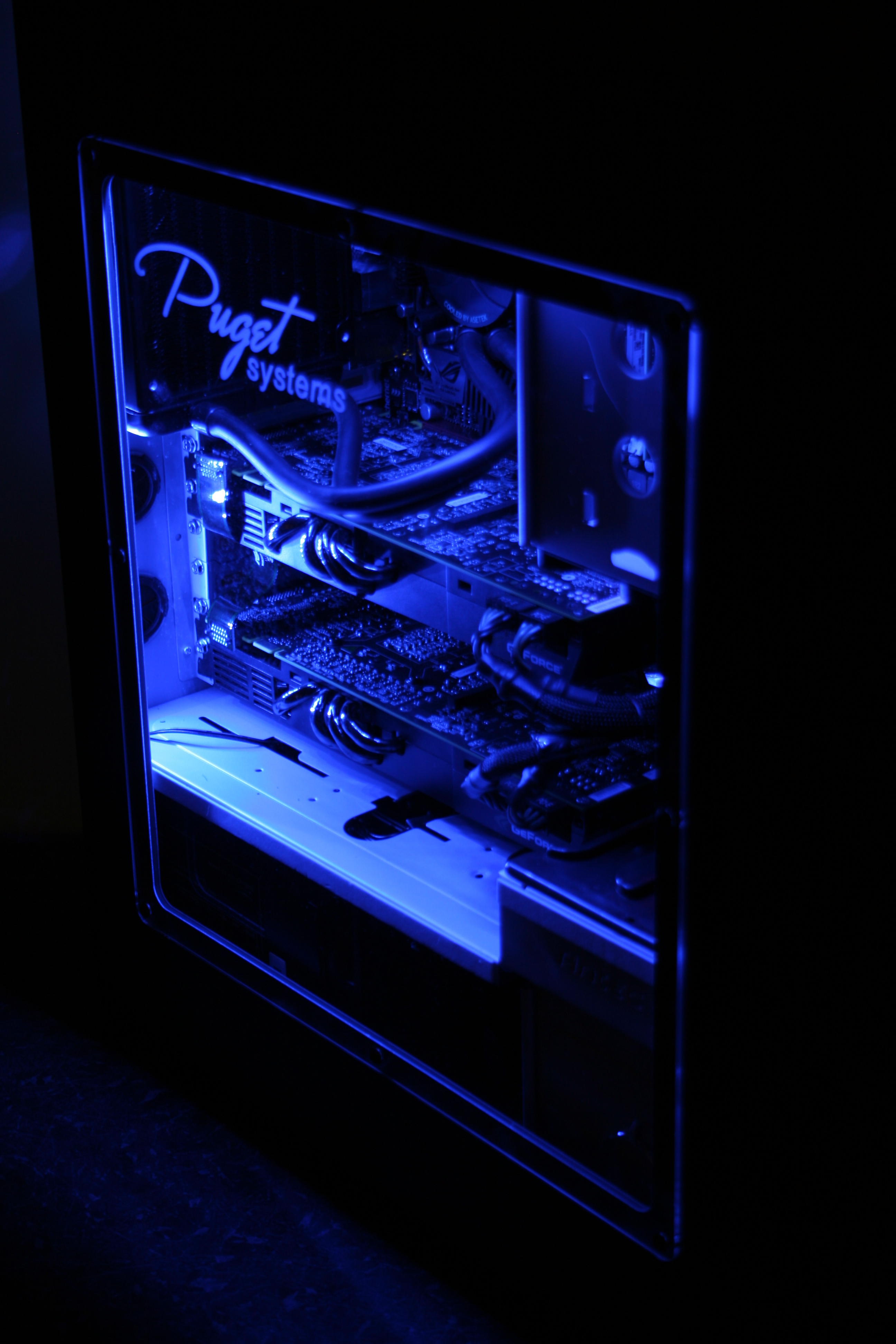 Configure PC w/ Case Mod Package - Blue LED Lighting w/ Remote