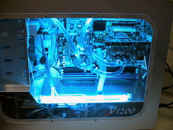 Configure PC w/ Case Mod Package - Blue Cabling w/ Blue Lights