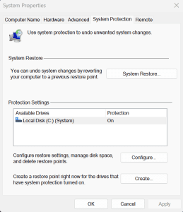 How to Enable and Use Microsoft System Restore in Windows 11 | Puget ...
