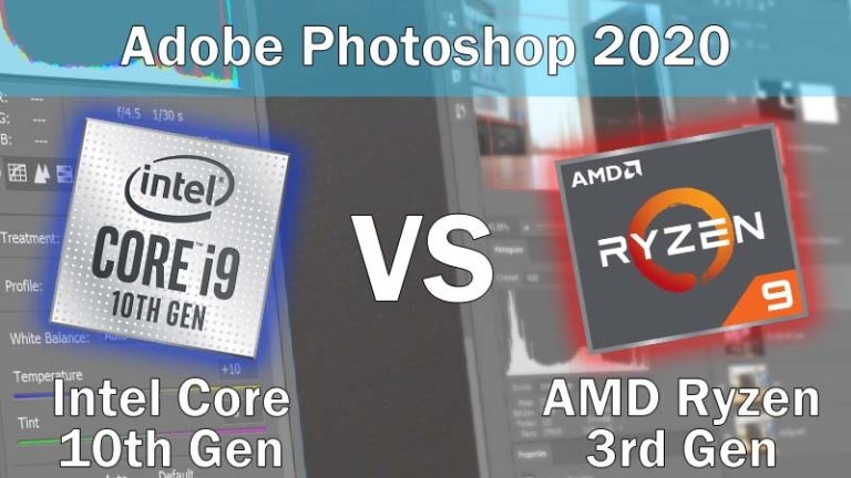 Photoshop CPU performance: Intel Core 10th Gen vs AMD Ryzen 3rd Gen ...