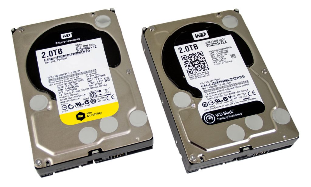 Western Digital Black vs. RE Hard Drives | Puget Systems