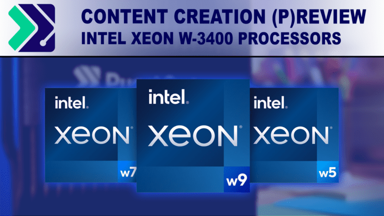 Intel Xeon W-3400 Content Creation Preview | Puget Systems